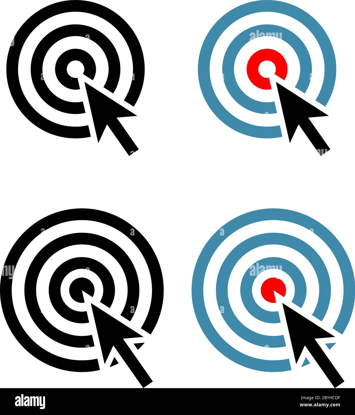 Target Icon Vector Illustration Stock Vector Image & Art - Alamy