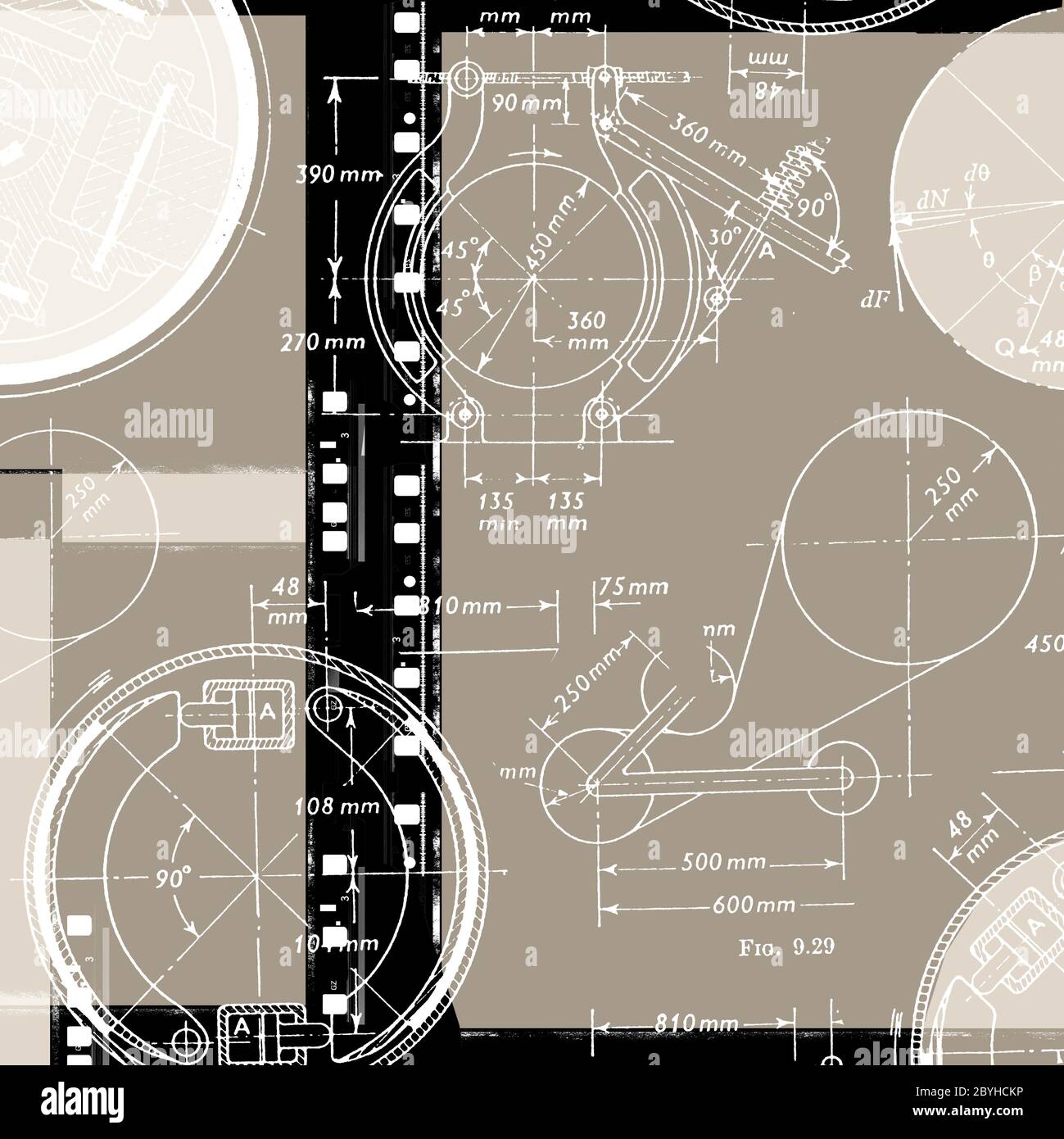 Mathematical Engineering Background Stock Photo - Alamy