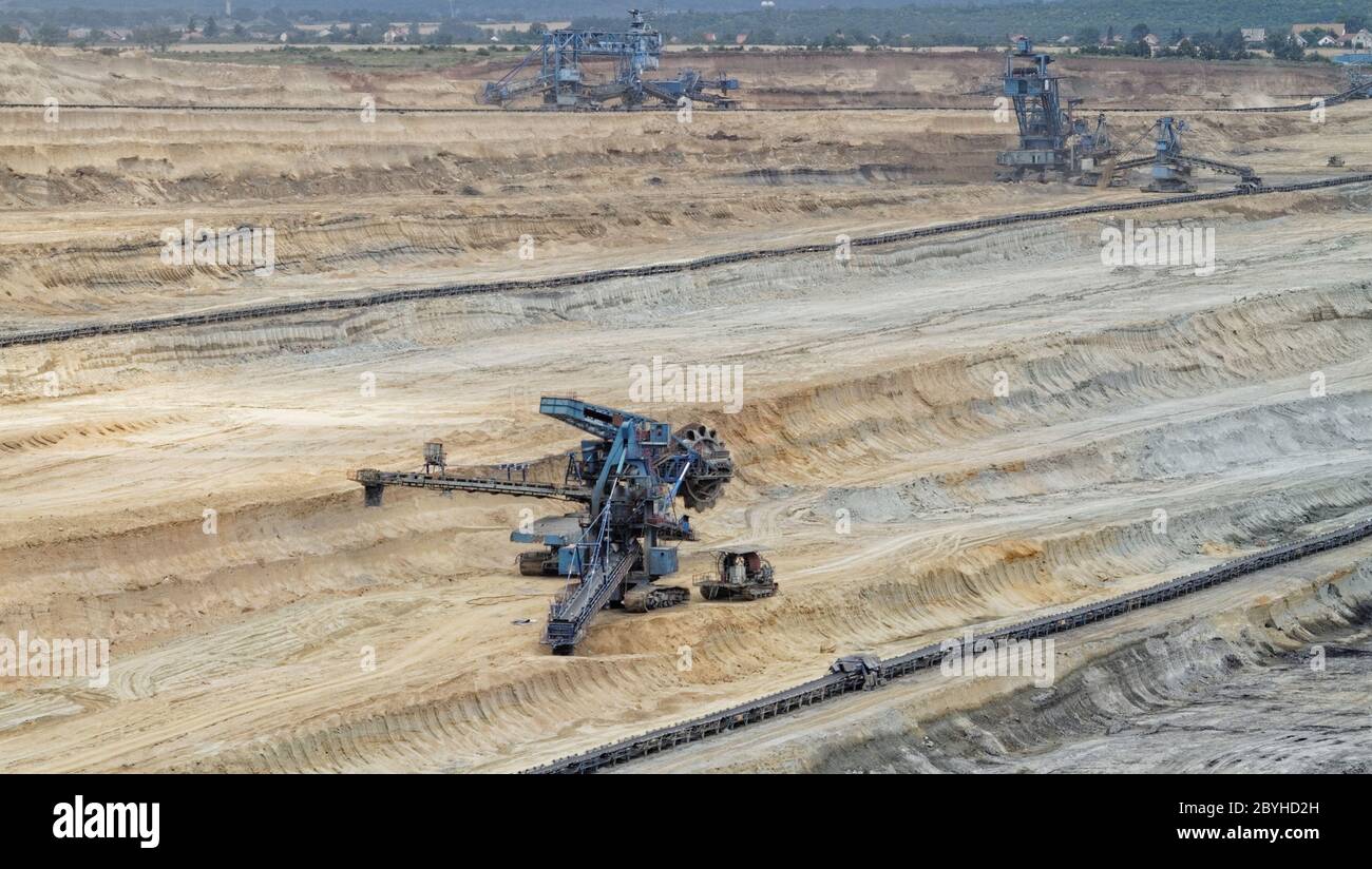 Open pit mining scar hi-res stock photography and images - Alamy