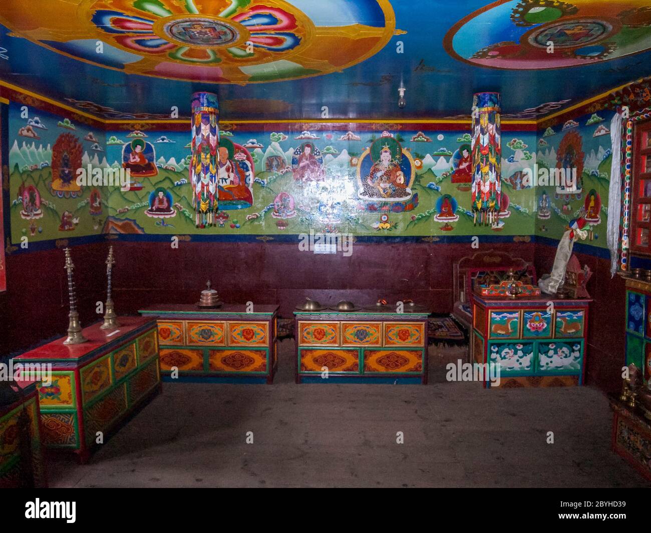 Nepal. Island Peak Trek. At Namche Bazaar township at the Sherpa ...