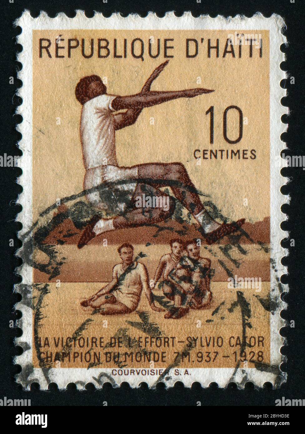 HAITI - CIRCA 1959: Sylvio Cator was a Haitian athlete most successful ...