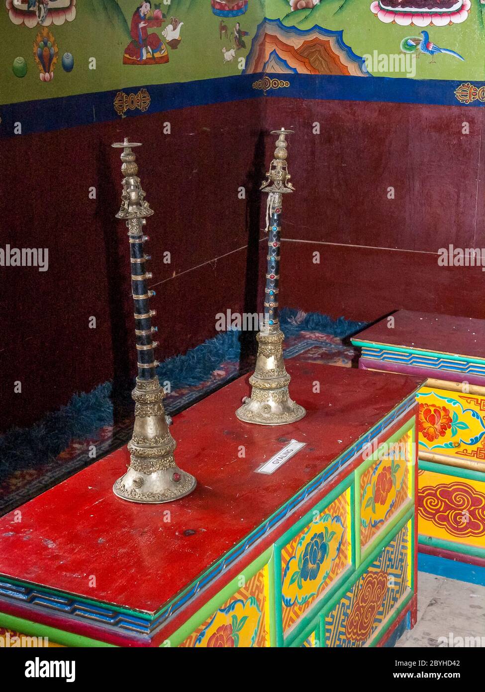 Nepal. Island Peak Trek. At Namche Bazaar township at the Sherpa ...