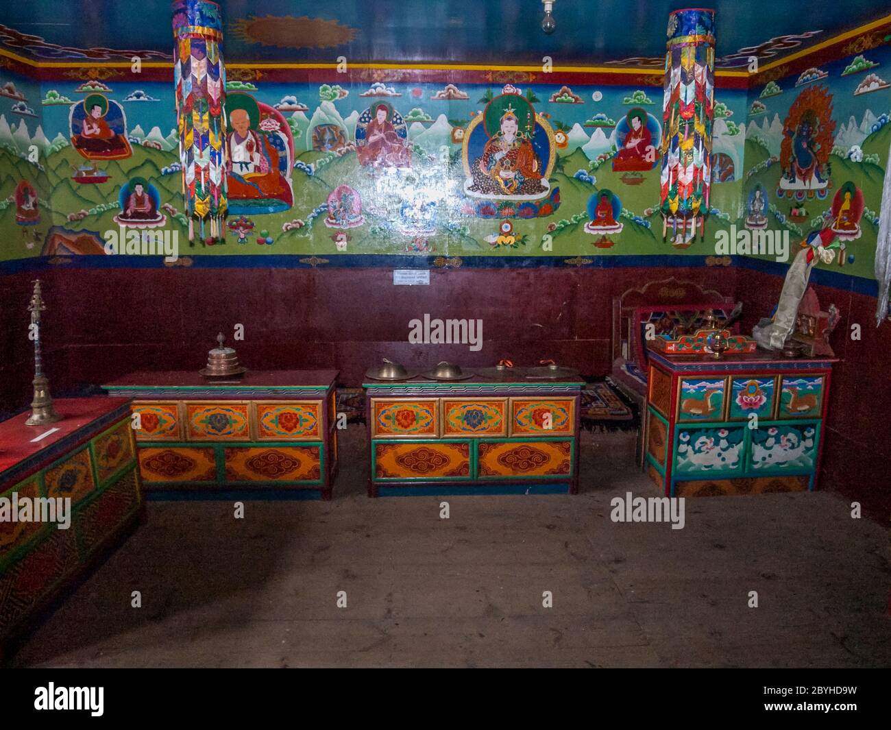 Nepal. Island Peak Trek. At Namche Bazaar township at the Sherpa ...