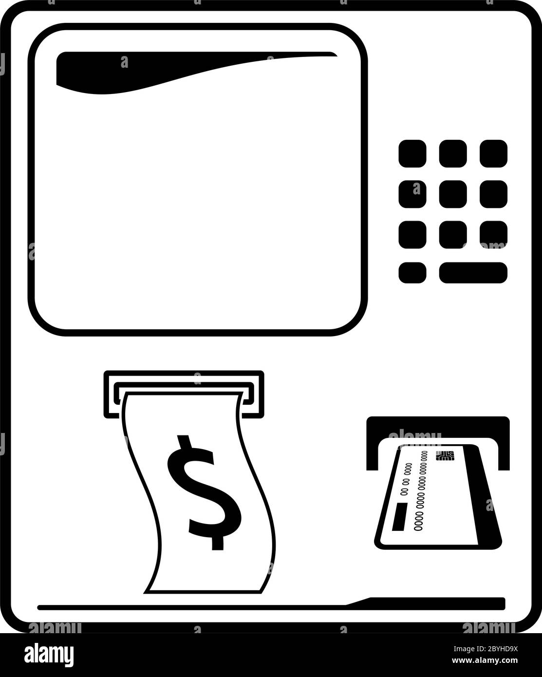ATM Icon Vector Illustration Stock Vector Image & Art - Alamy