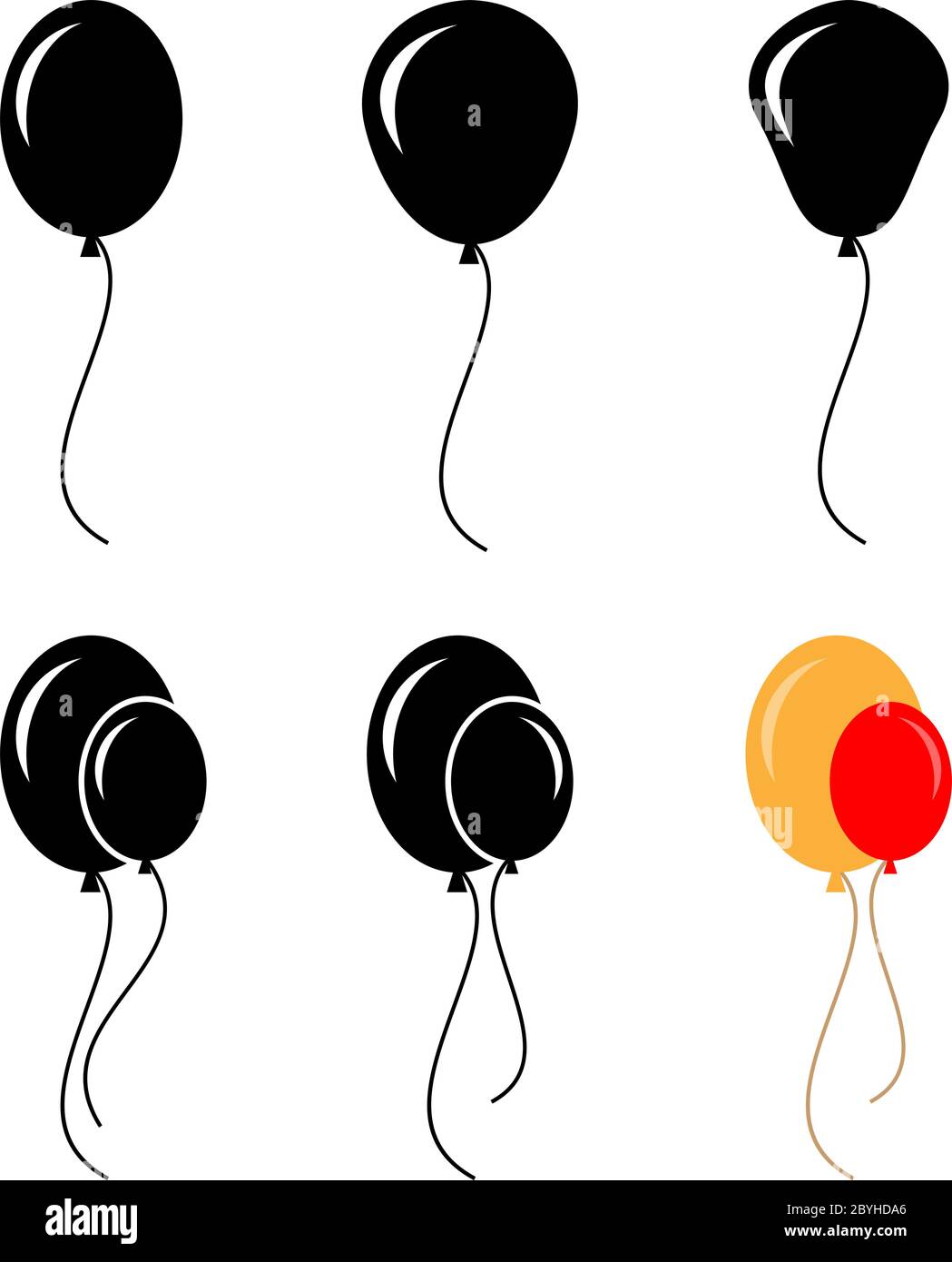 Balloon Icon Vector Illustration Stock Vector Image & Art - Alamy