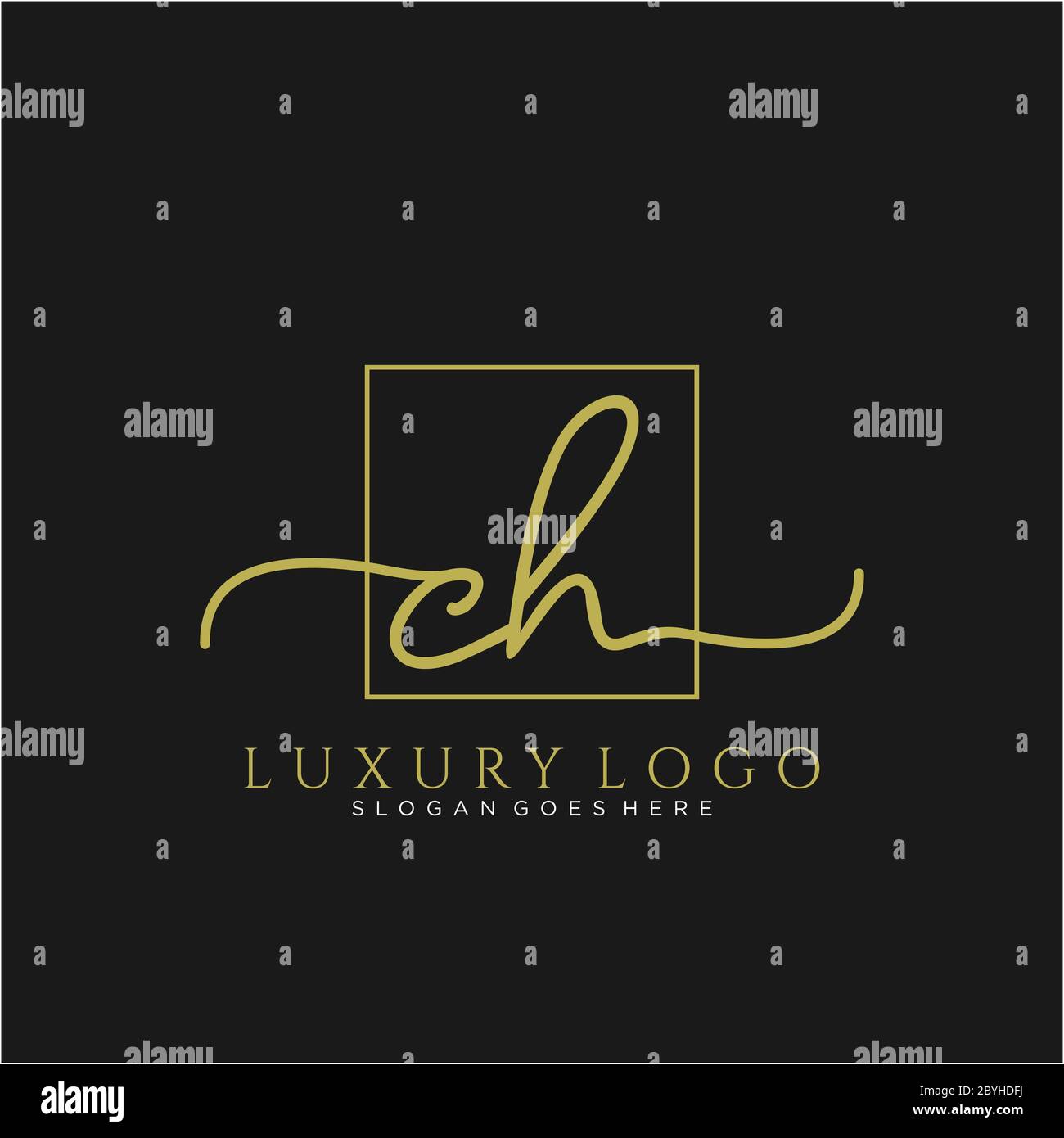 Ch initials logo Stock Vector Images - Alamy