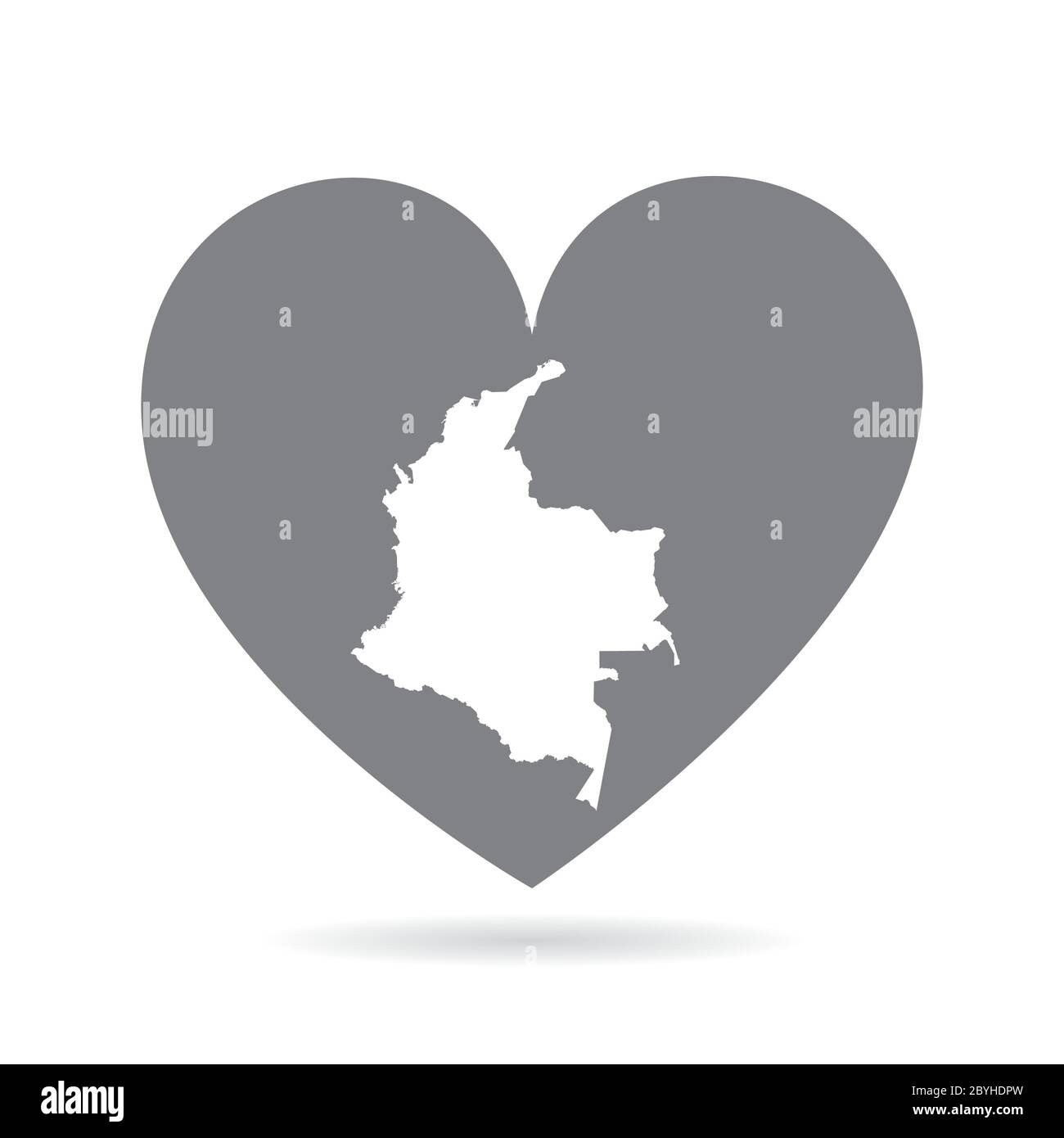 Colombia 3D map with green recycle sign. 3D Rendering Stock Vector ...