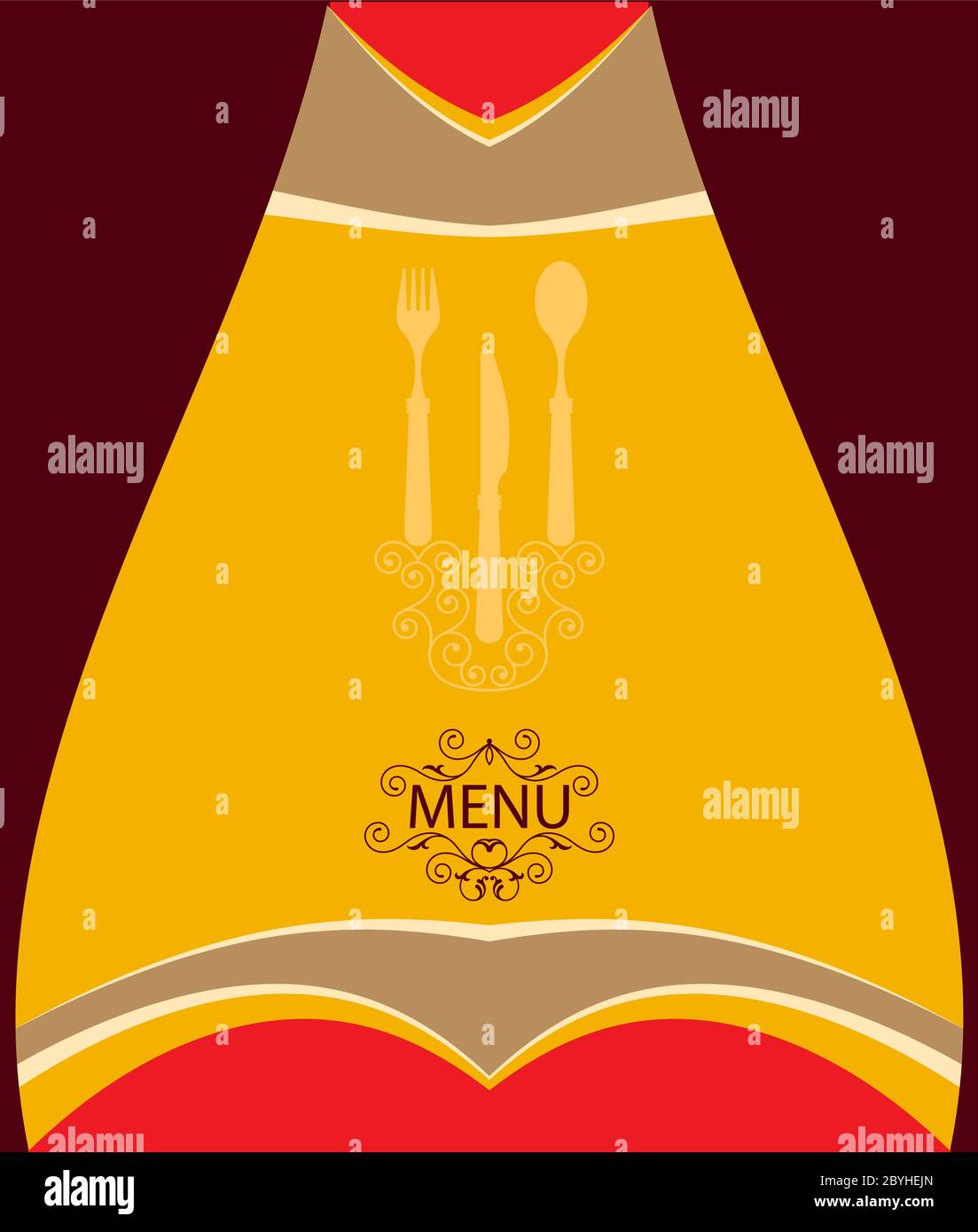 Menu Card Design Template Vector Illustration Stock Vector Image & Art ...
