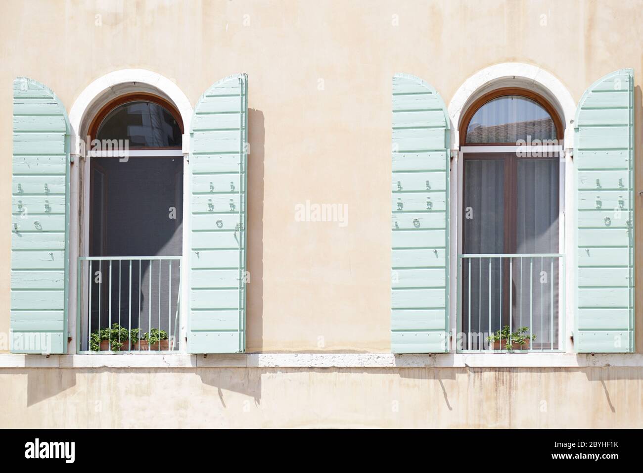 Italian windows shutter blinds hi-res stock photography and images - Alamy