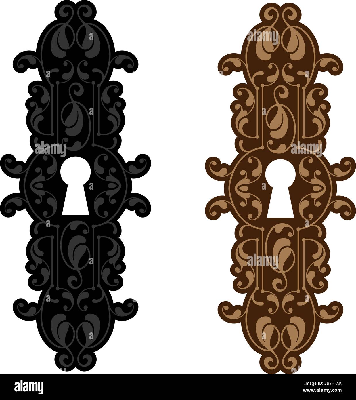 Keyhole Decorative Frame Vector Illustration Stock Vector Image & Art ...