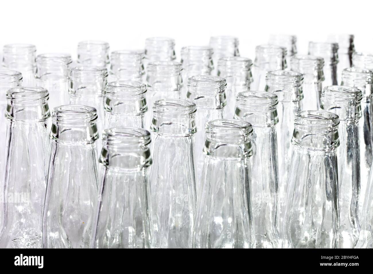 Empty glass bottles Stock Photo - Alamy