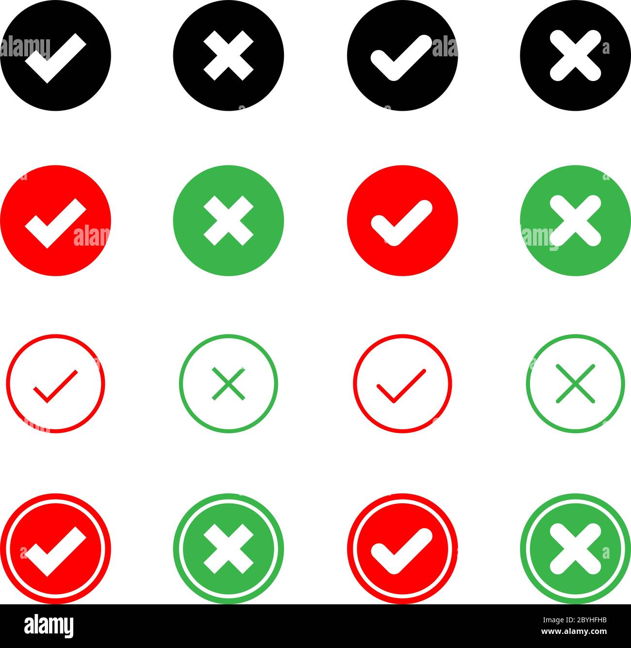 Check Mark Icon Vector Illustration Stock Vector Image & Art - Alamy