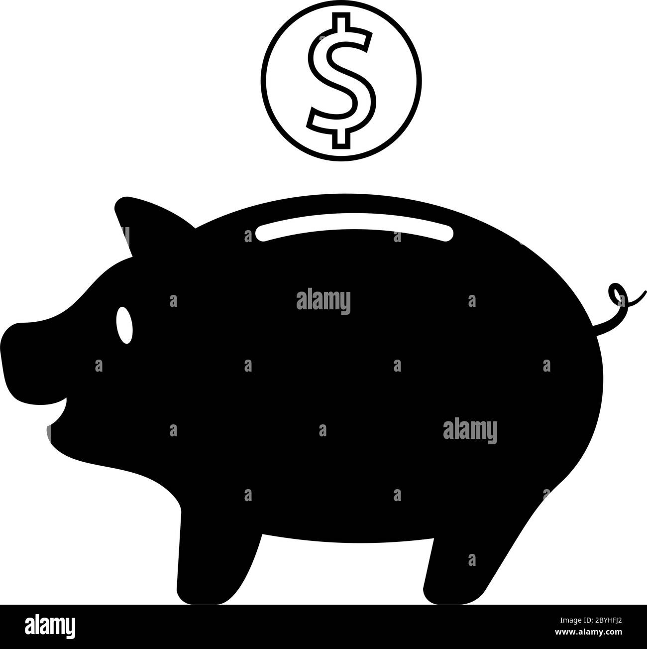 Money box Stock Vector Images - Alamy