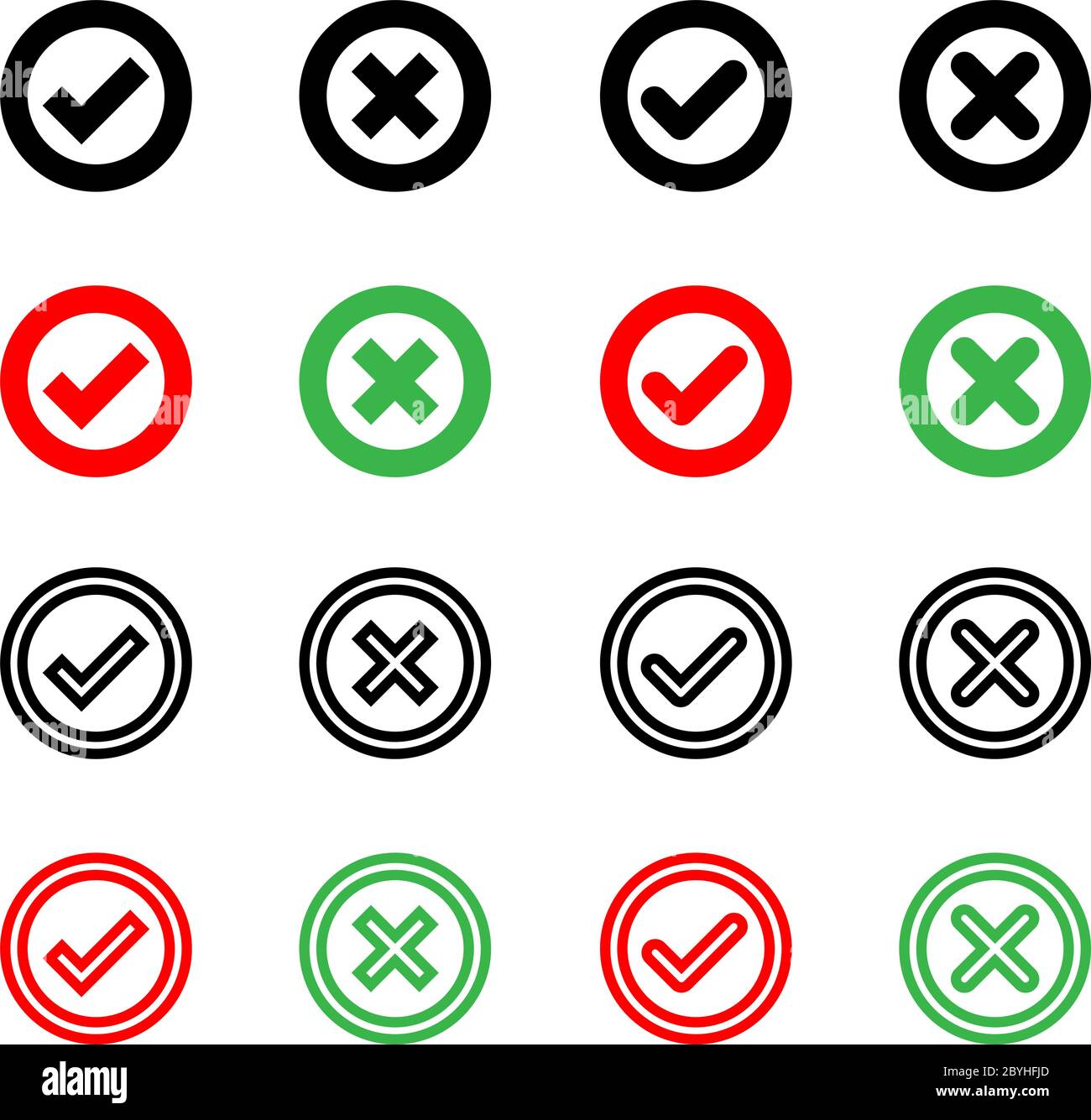 Check Mark Icon Vector Illustration Stock Vector Image & Art - Alamy