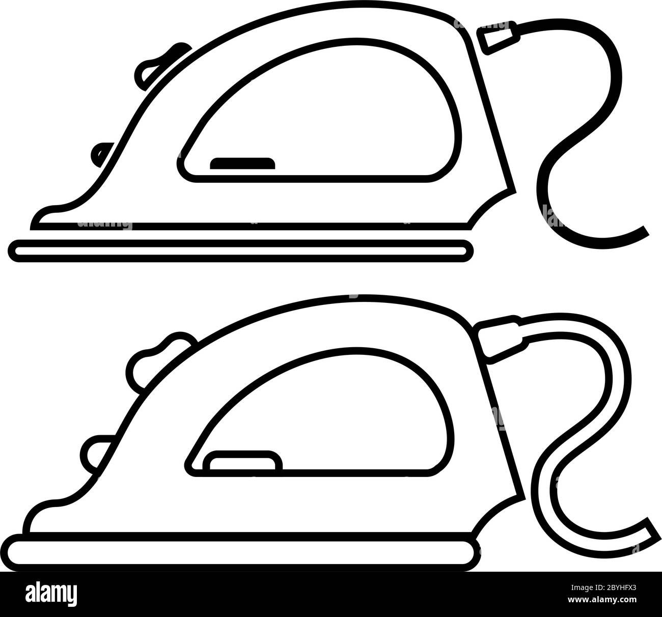 Clothing Iron Icon Vector Illustration Stock Vector Image & Art - Alamy