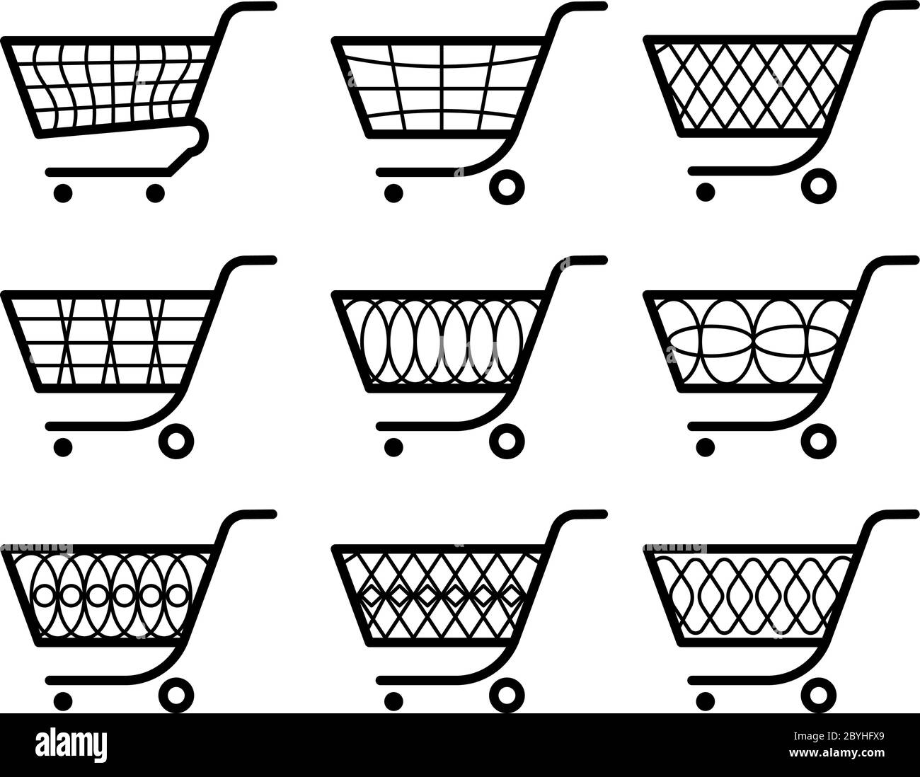 Shopping Cart Icon Vector Illustration Stock Vector Image & Art - Alamy