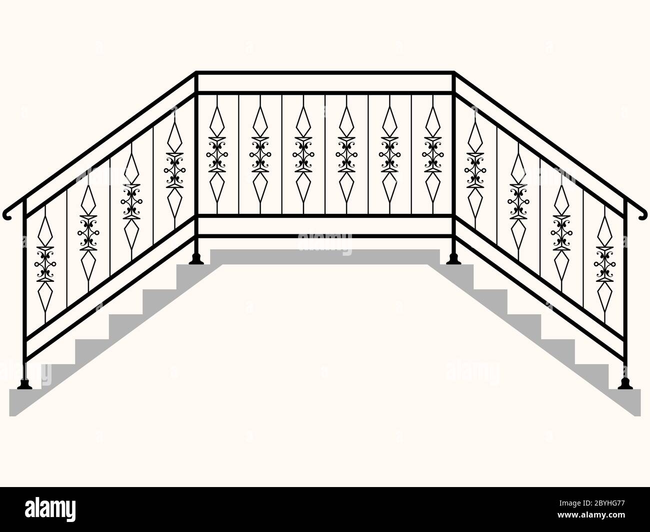 Bridge Railing Vector Illustration Stock Vector Image & Art - Alamy