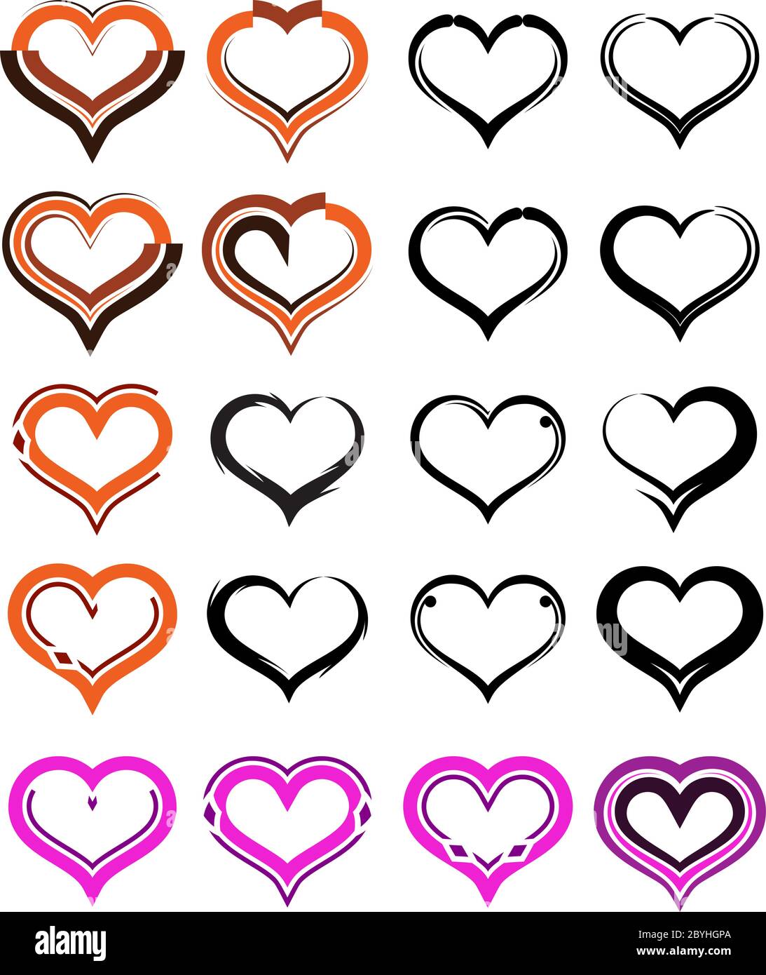 Heart Icon Sketch Style Vector Illustration Stock Vector Image & Art ...