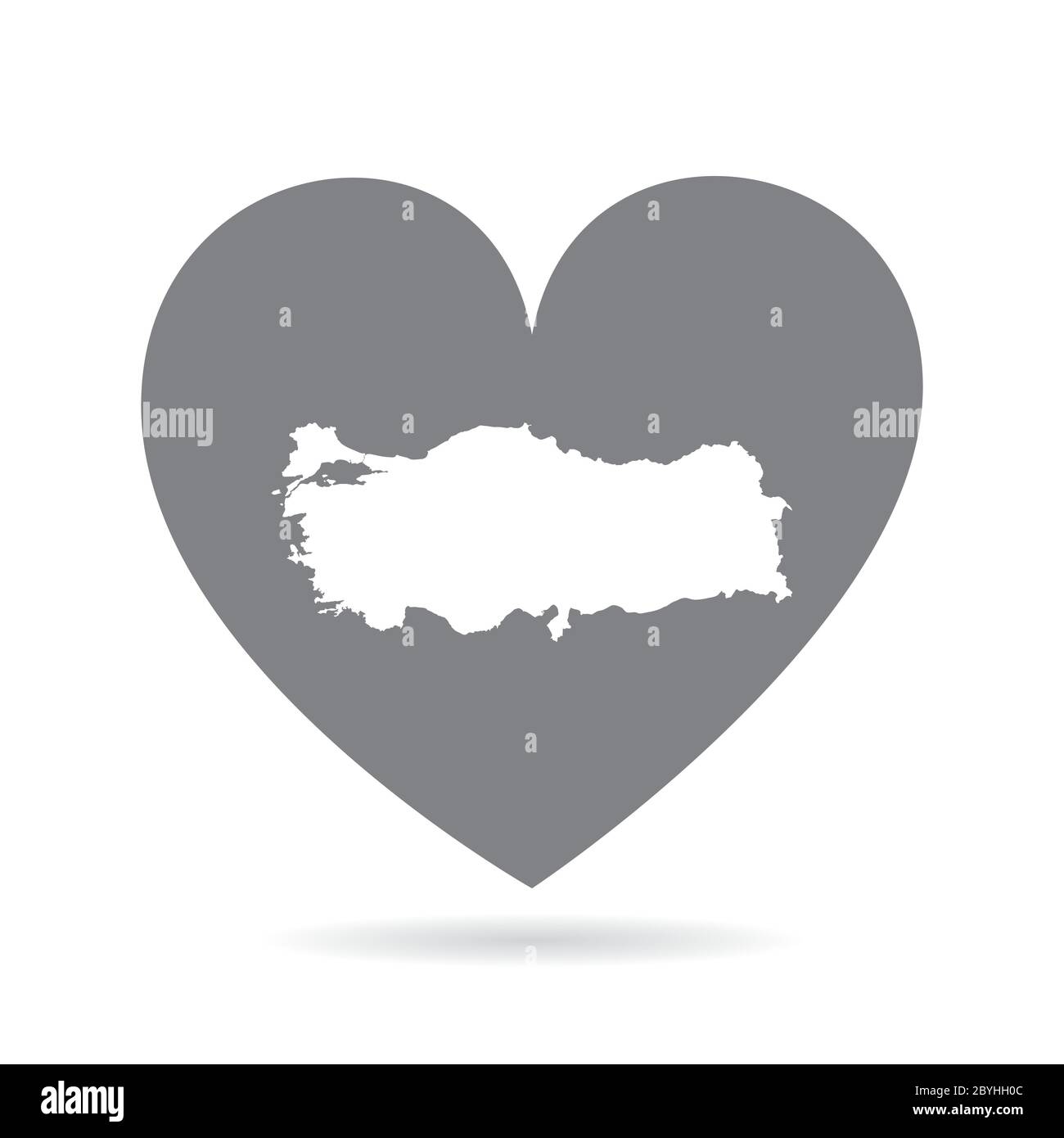 Turkey 3D map with green recycle sign. 3D Rendering Stock Vector Image ...