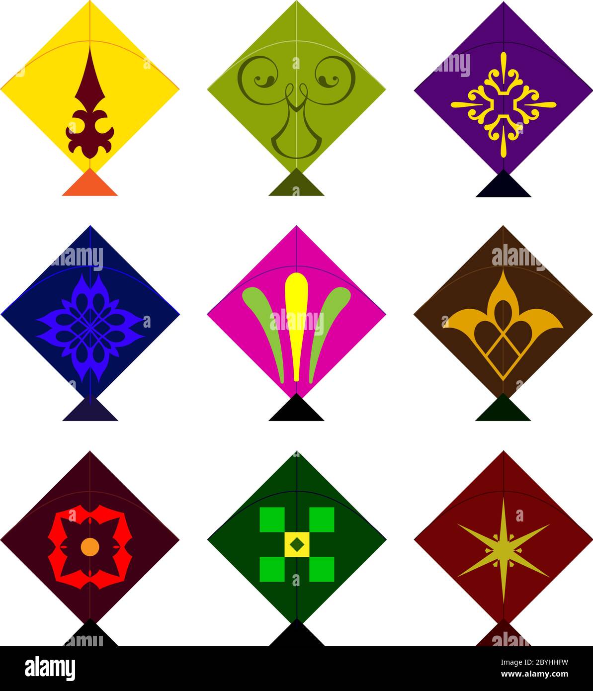 Makar sankranti kid kite Stock Vector Images - Alamy