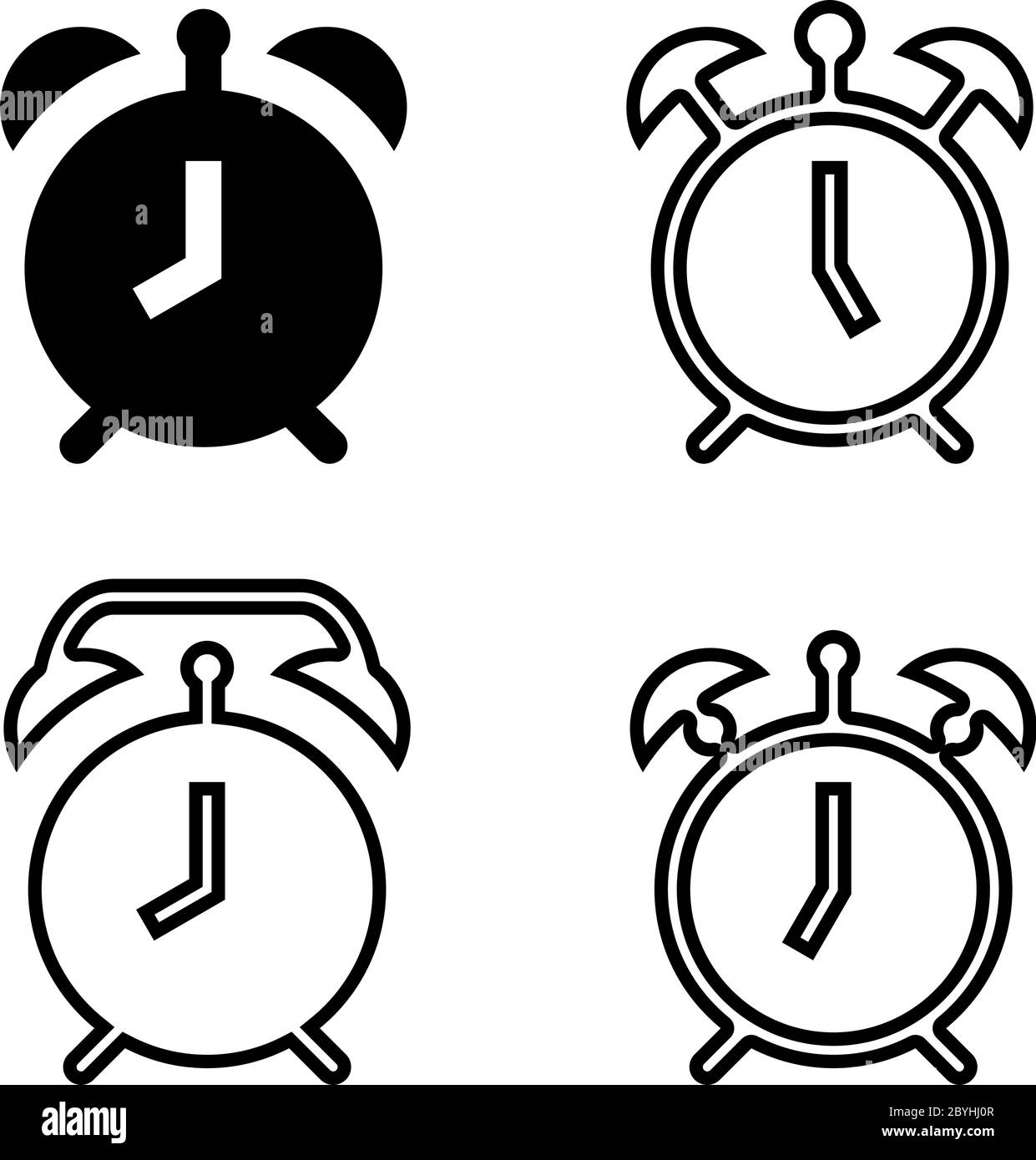 Alarm Clock Icon Vector Illustration Stock Vector Image & Art - Alamy
