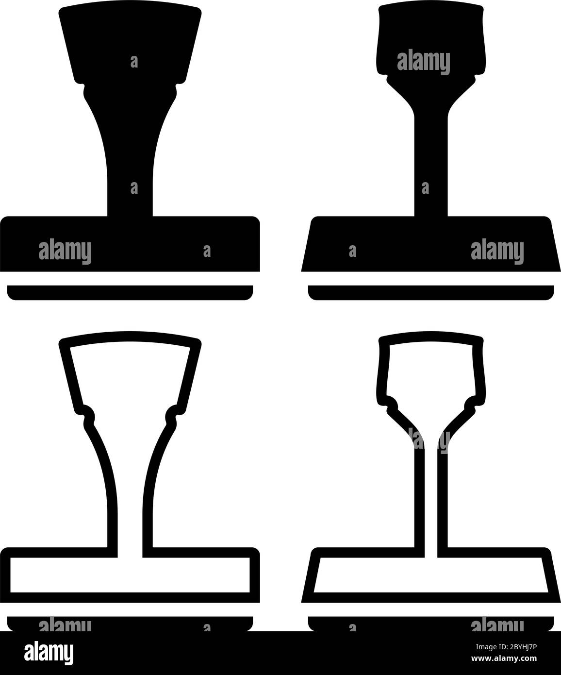 Rubber Stamp Icon Vector Illustration Stock Vector Image & Art - Alamy