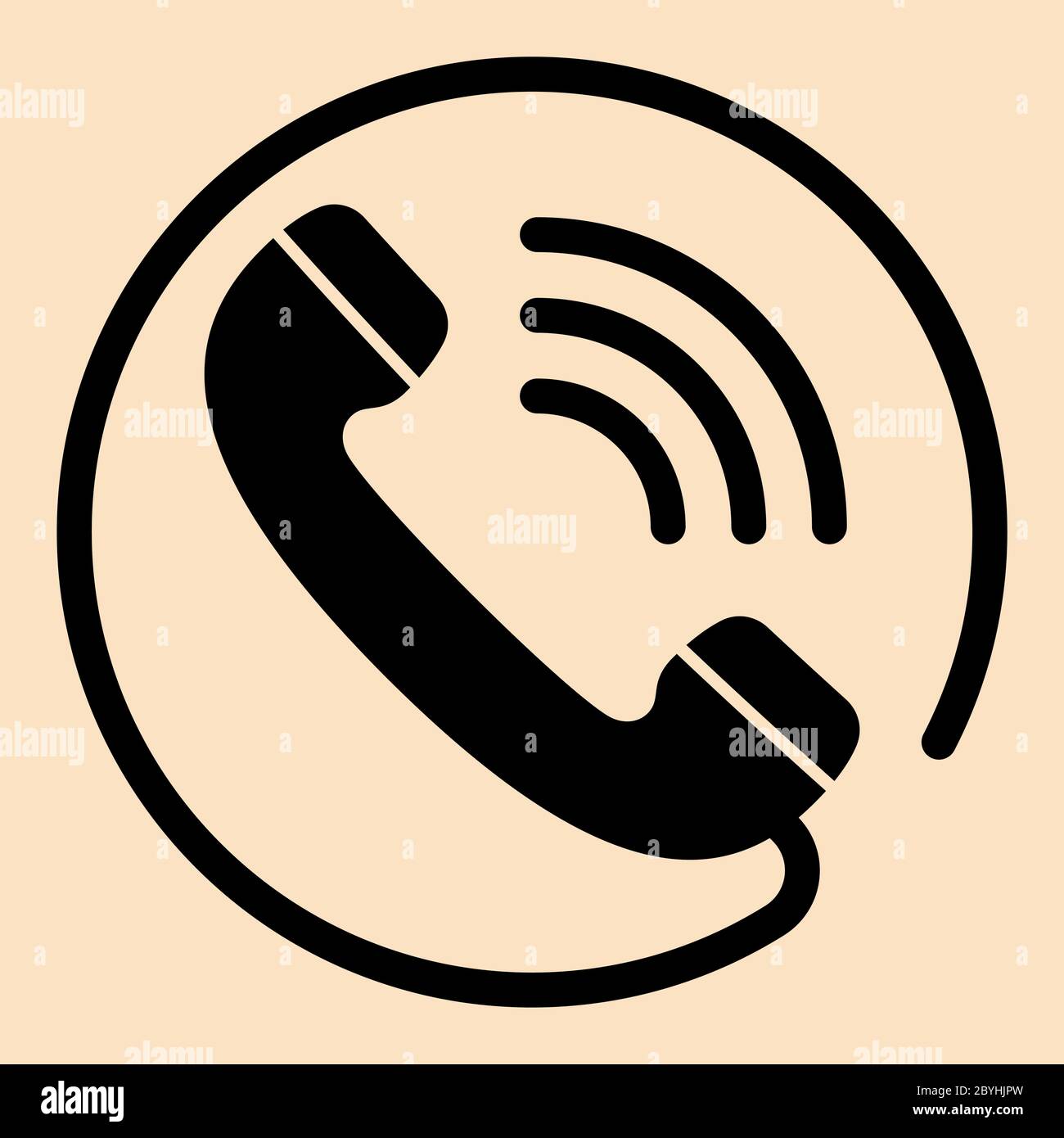 Telephone Receiver Icon Vector Illustration Stock Vector Image & Art ...
