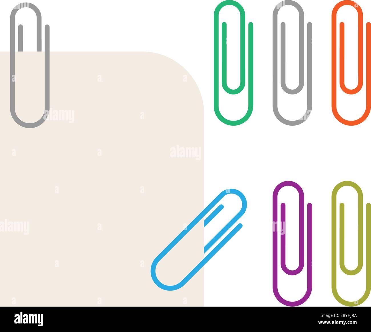 Paper Clip Vector Illustration Stock Vector Image & Art - Alamy