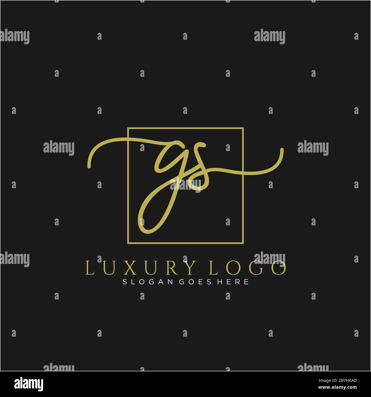 Gs initials logo hi-res stock photography and images - Alamy