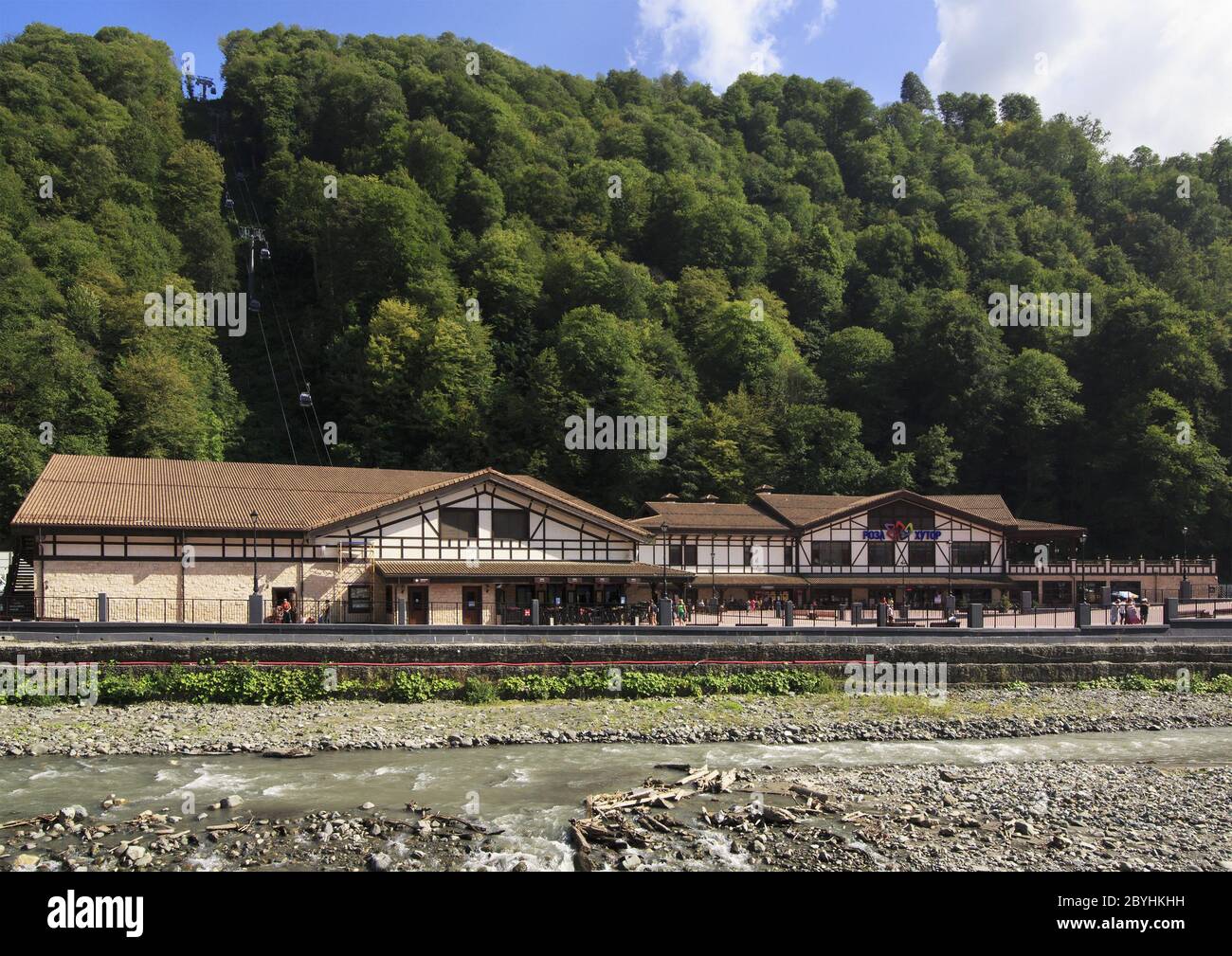 Rosa Khutor Alpine Resort in Krasnaya Polyana Stock Photo - Alamy