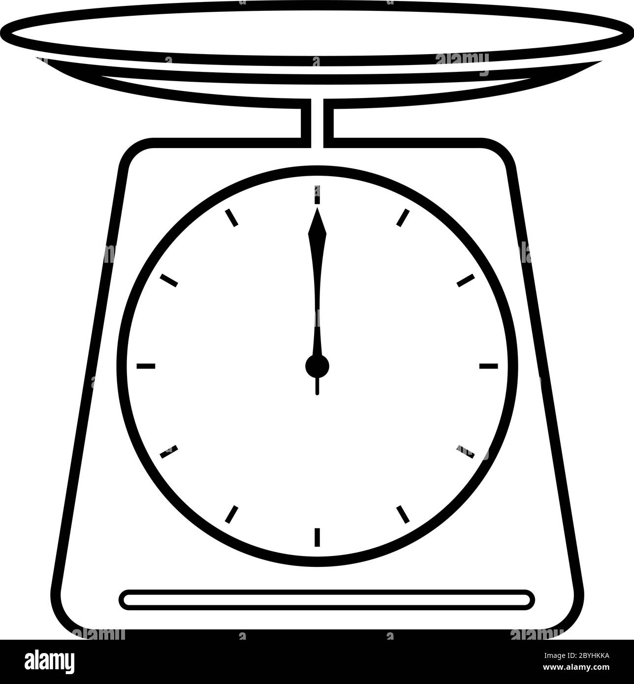 Kitchen Scale Icon Vector Illustration Stock Vector Image & Art - Alamy