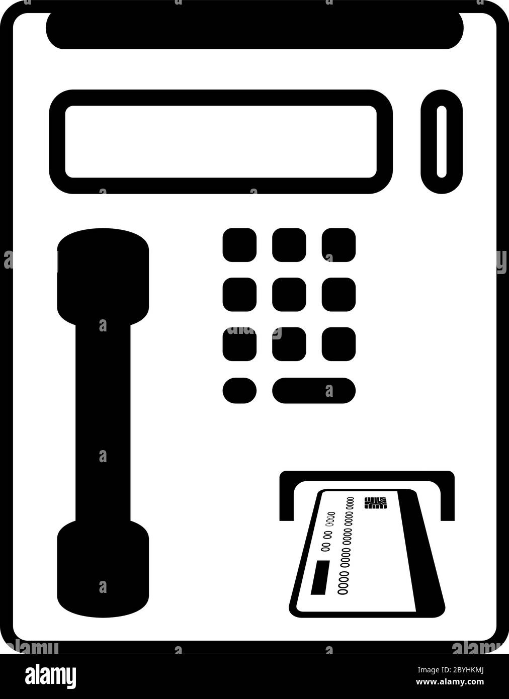 Pay Phone Icon Vector Illustration Stock Vector Image & Art - Alamy
