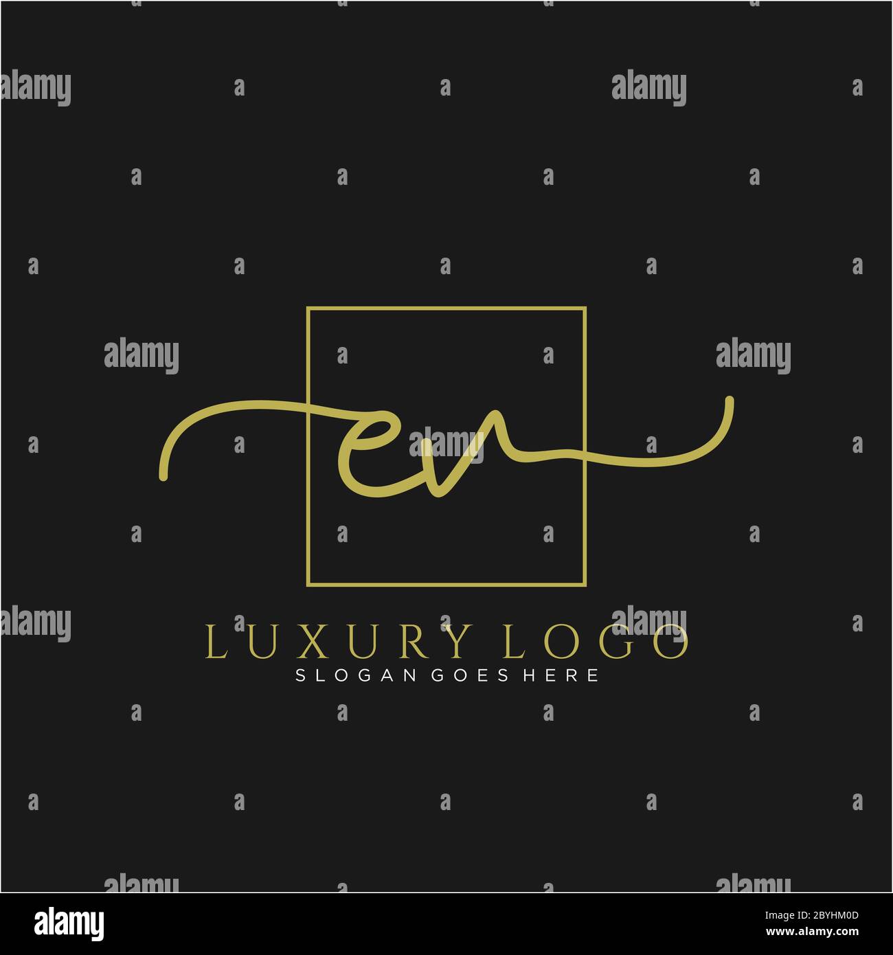 Ev initials logo hi-res stock photography and images - Alamy