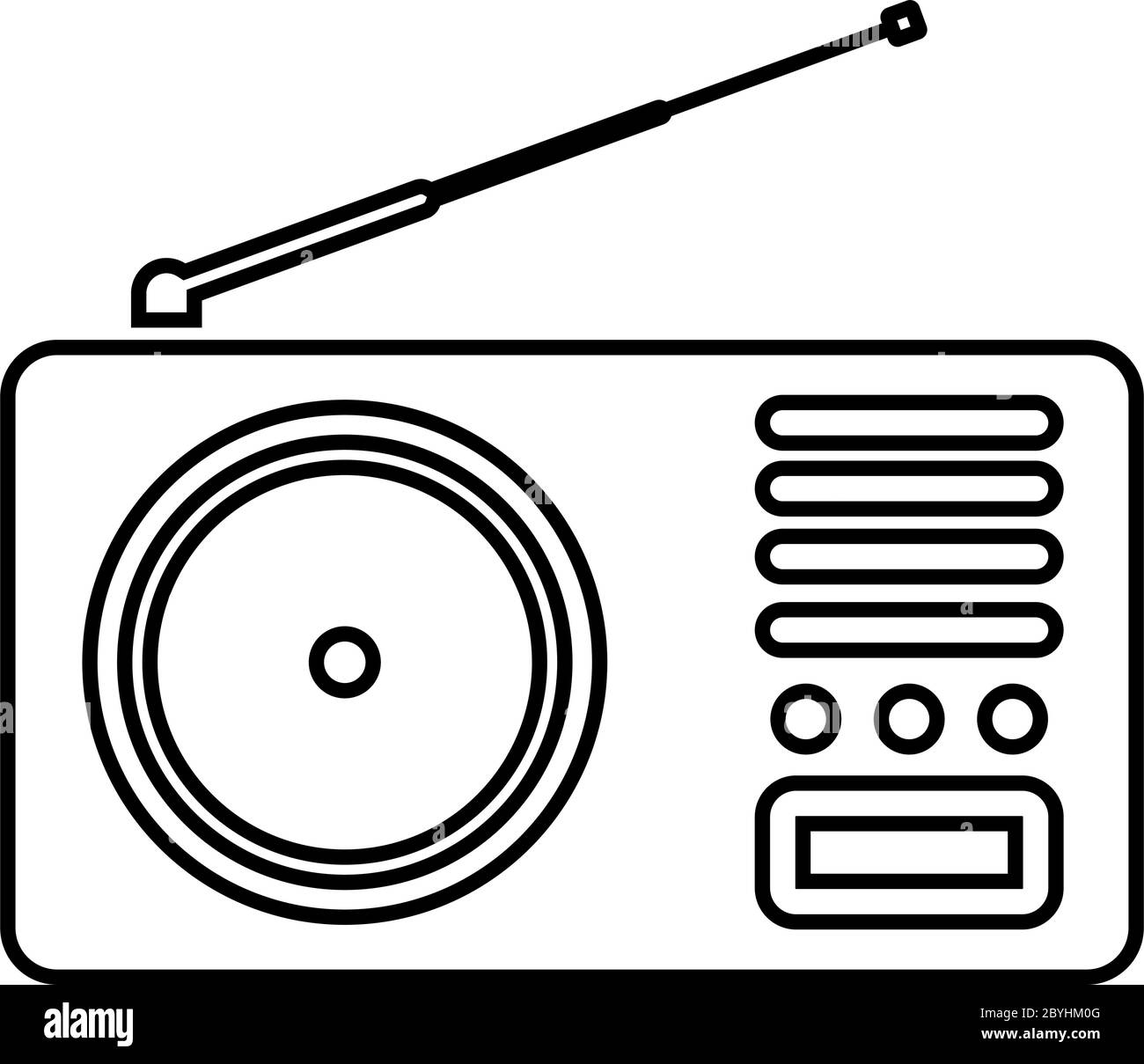 Radio Icon Vector Illustration Stock Vector Image & Art - Alamy