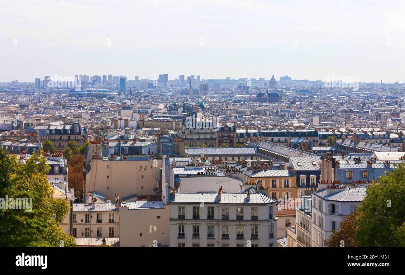 Panoramic view of Paris Stock Photo - Alamy