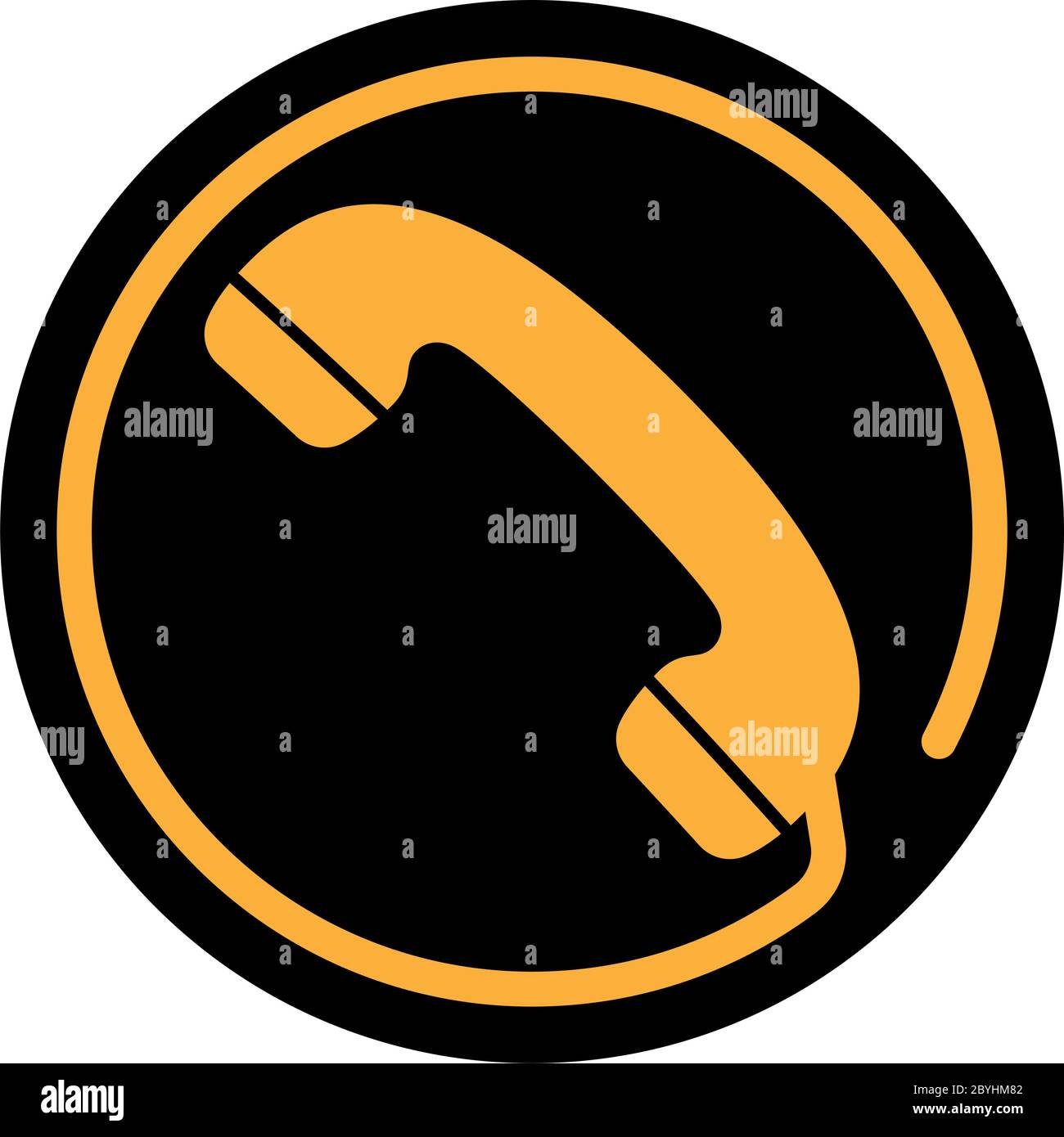 Telephone Receiver Icon Vector Illustration Stock Vector Image & Art ...