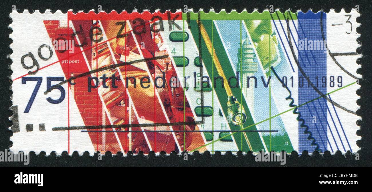 NETHERLANDS - CIRCA 1989: Privatization of the Netherlands Postal ...