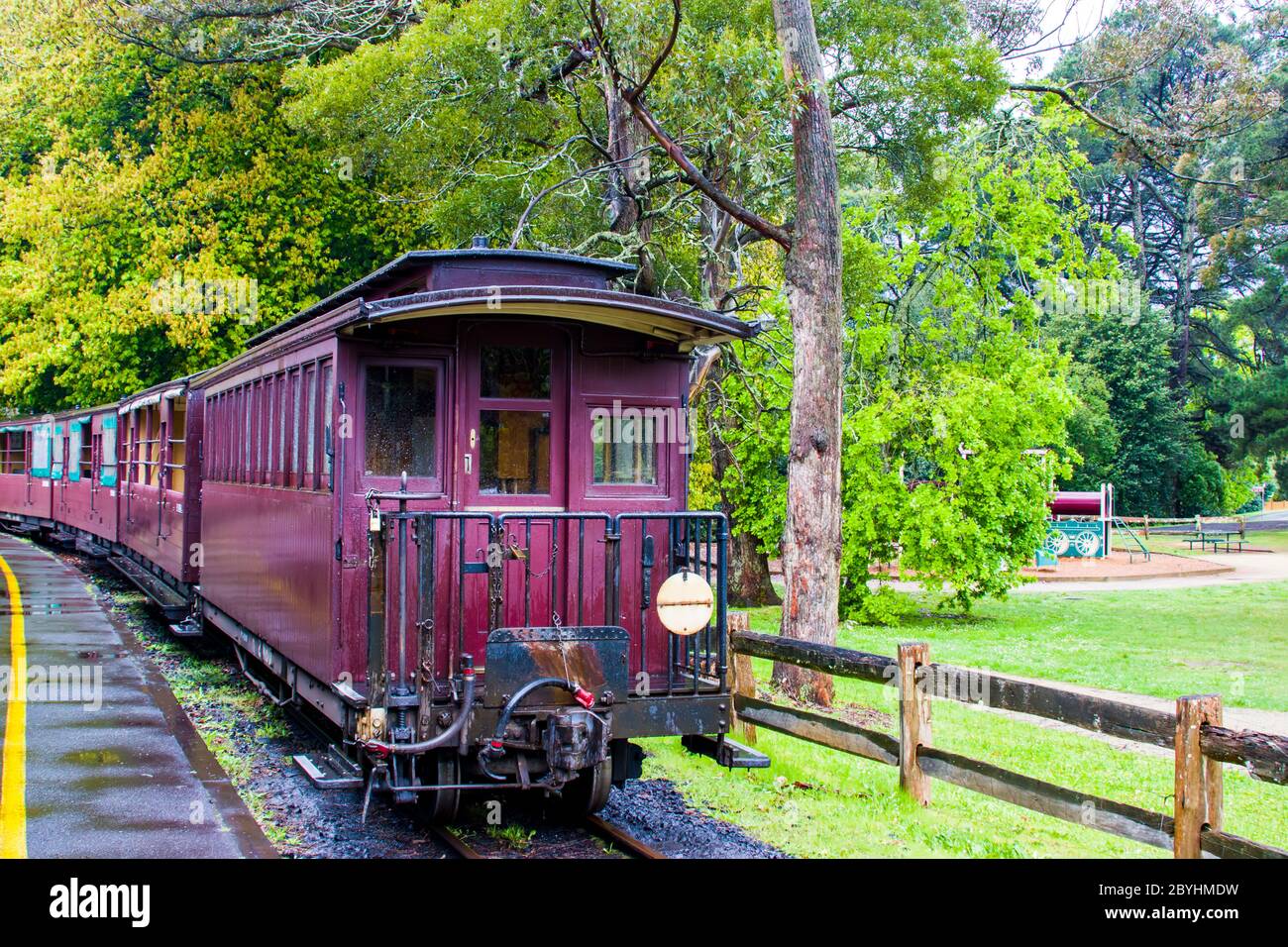 The carriages of old Puffing Billy train belongs to Puffing Billy ...