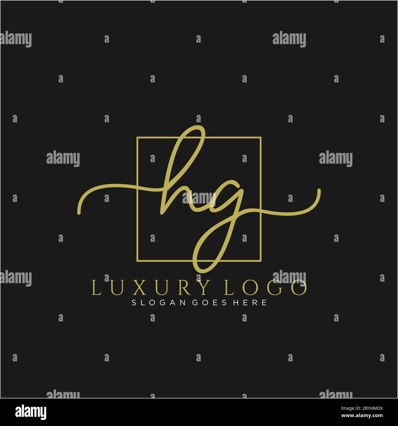 Hg initials logo hi-res stock photography and images - Alamy