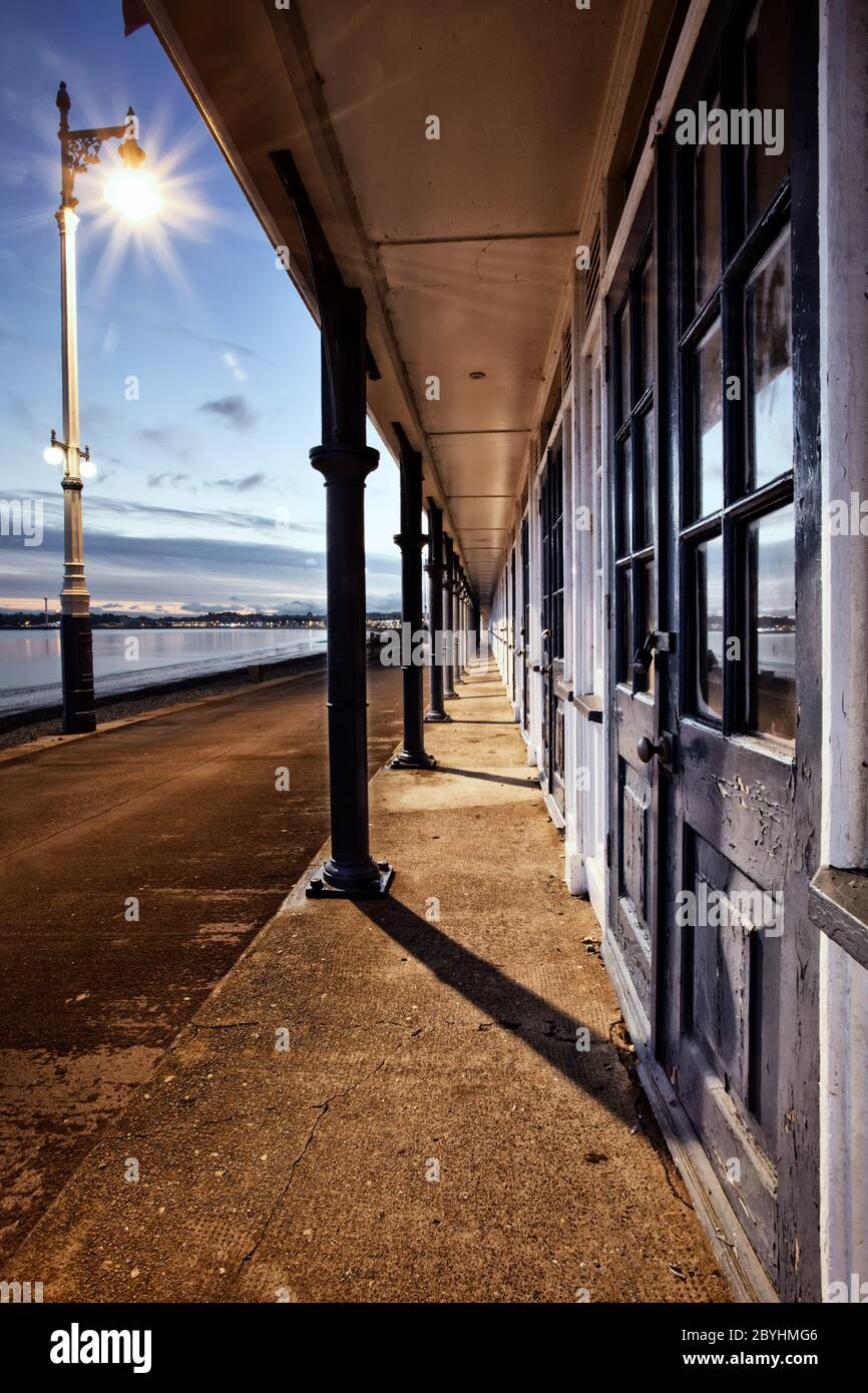 Victorian beach huts weymouth england hi-res stock photography and ...