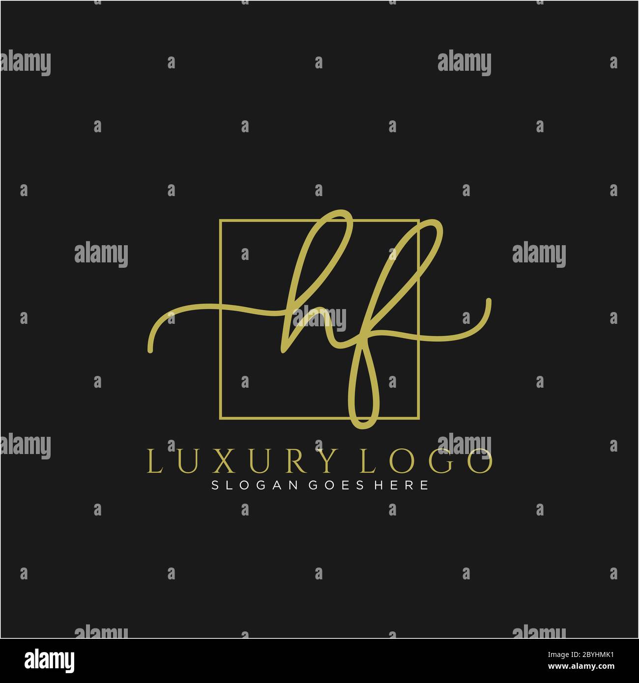 Letter hf vector vectors hi-res stock photography and images - Alamy