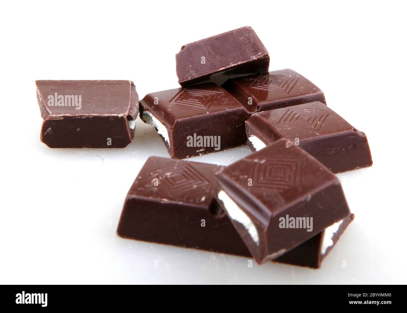 Chocolate Bars Stack Stock Photo - Alamy