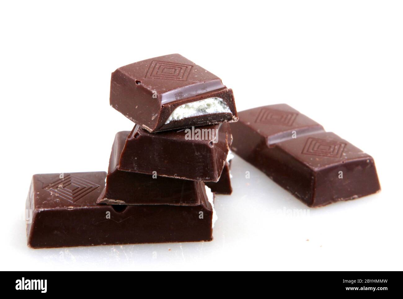 Chocolate Bars Stack Stock Photo - Alamy