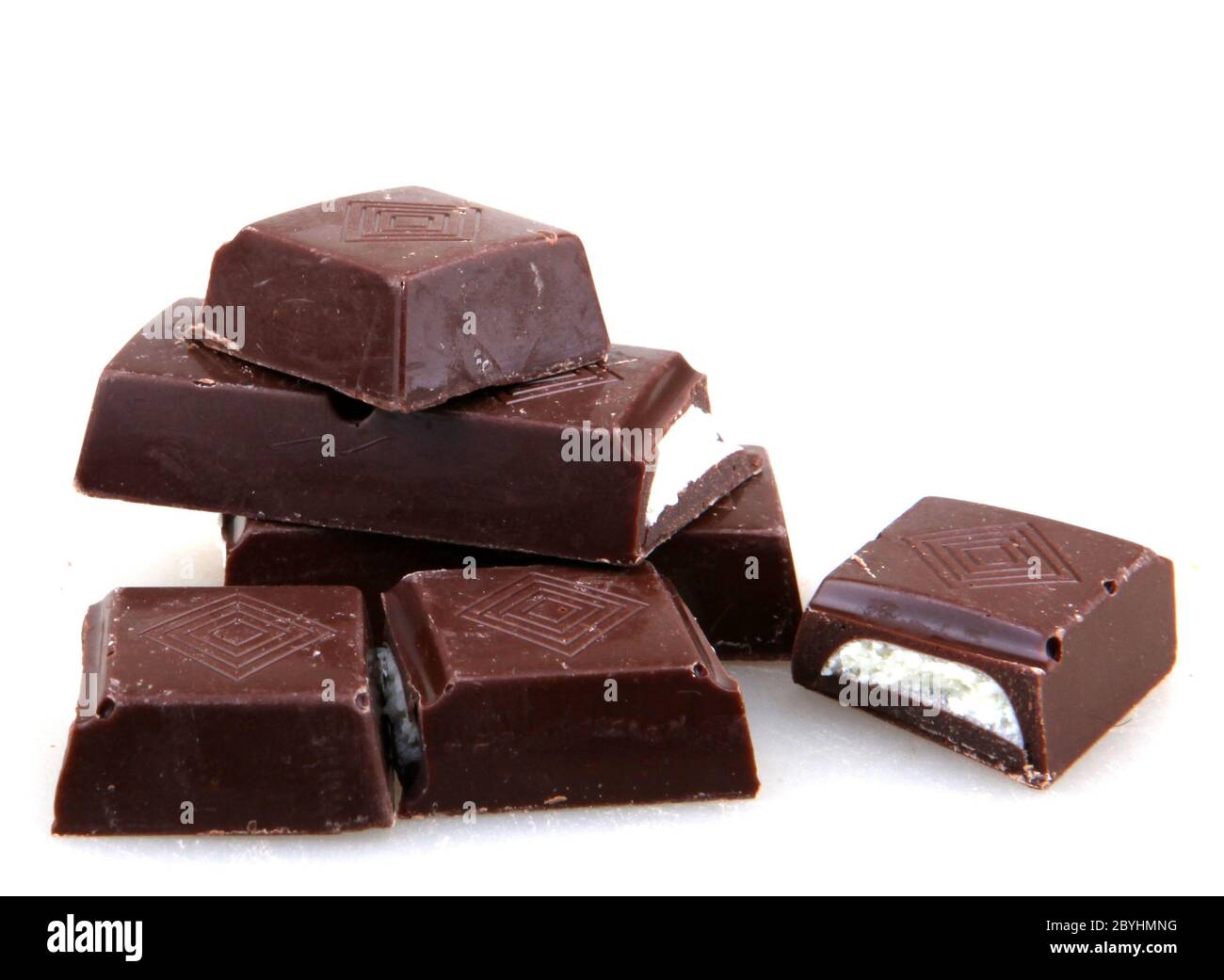 Chocolate Bars Stack Stock Photo - Alamy