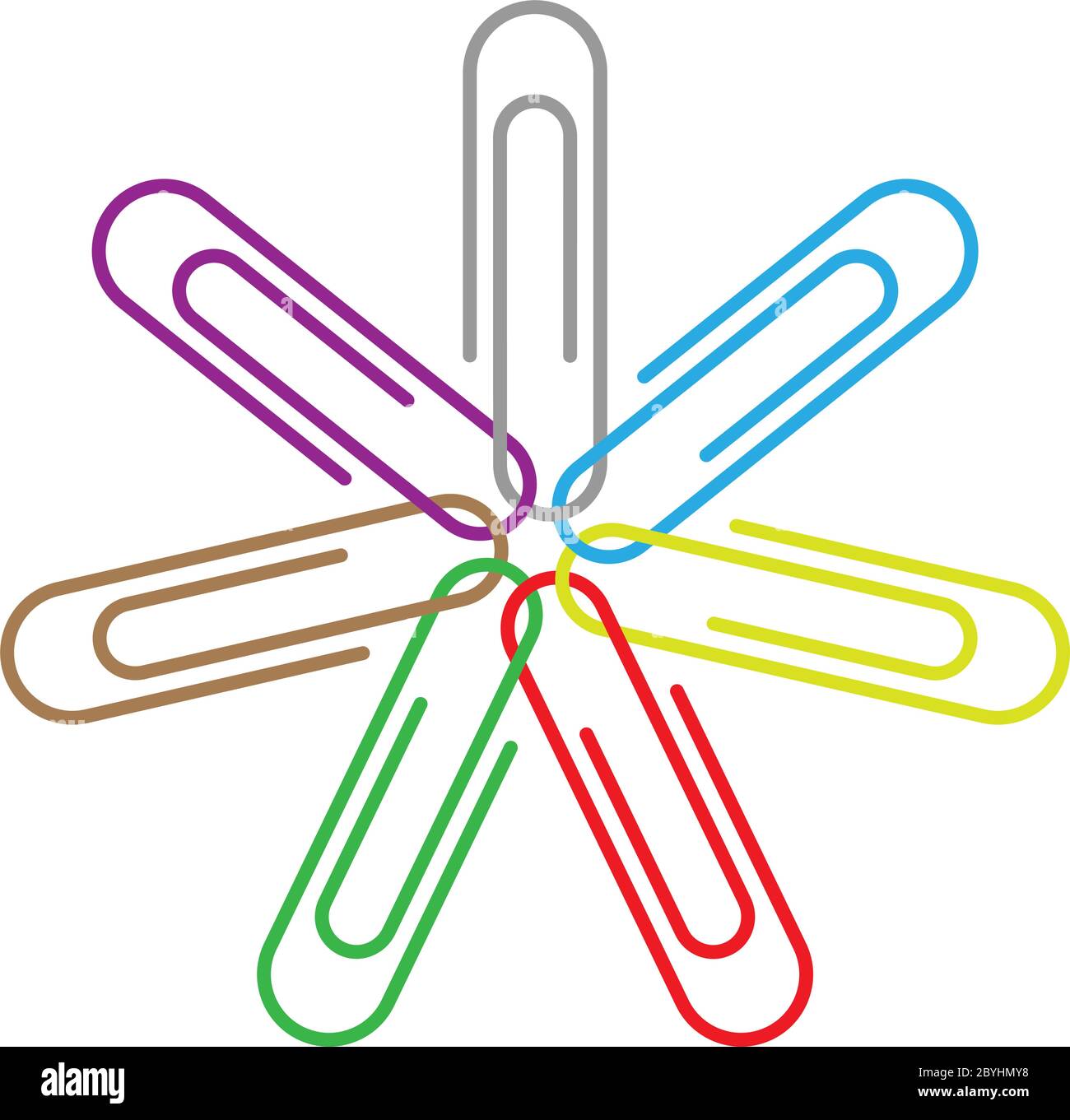 Paper Clip Vector Illustration Stock Vector Image & Art - Alamy