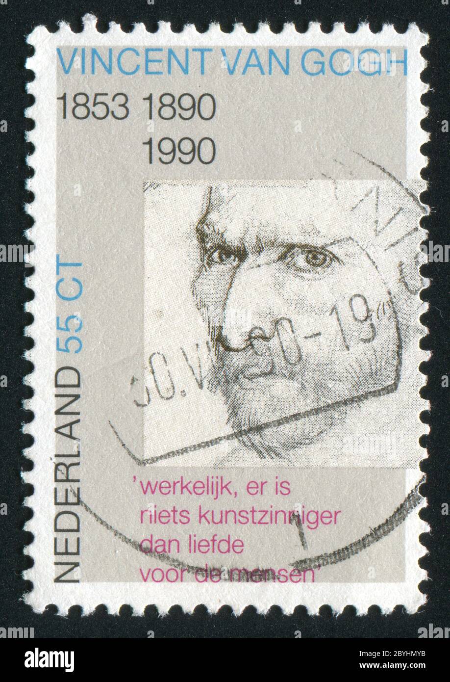 NETHERLANDS - CIRCA 1990: Van Gogh was a Dutch Post-Impressionist ...