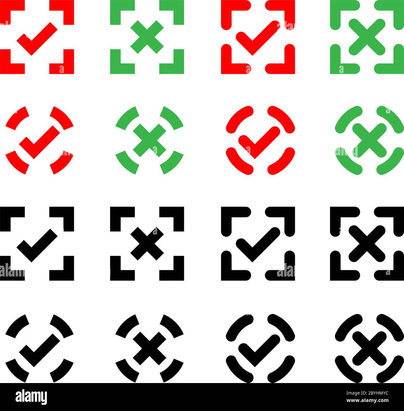 Check Mark Icon Vector Illustration Stock Vector Image & Art - Alamy