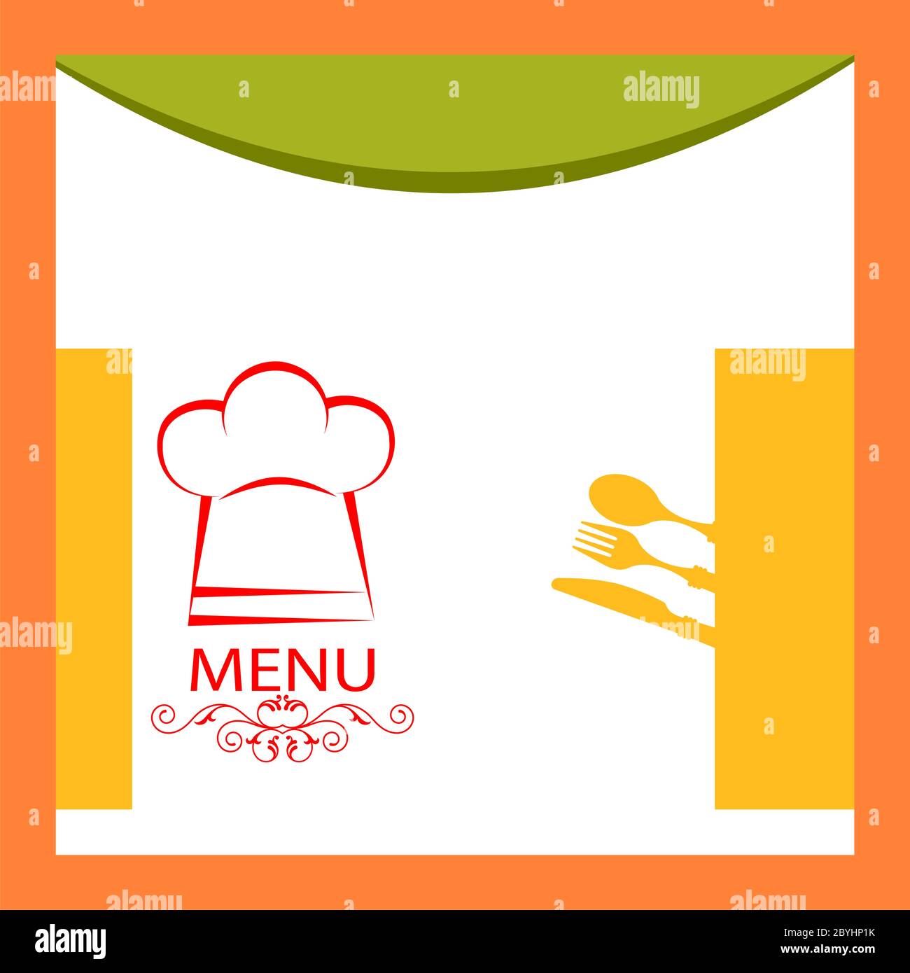 Menu Card Design Template Vector Illustration Stock Vector Image & Art ...
