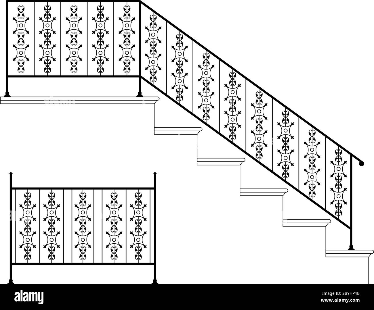 Wrought Iron Stair Railing High Resolution Stock Photography and Images ...