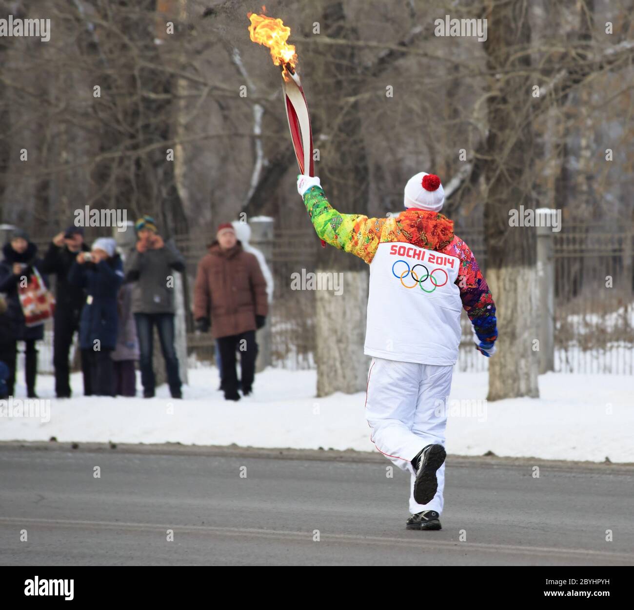 Olympic athlete torch hi-res stock photography and images - Alamy